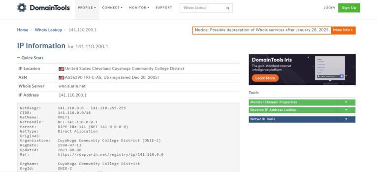 Como encontrar o proprietário do endereço IP