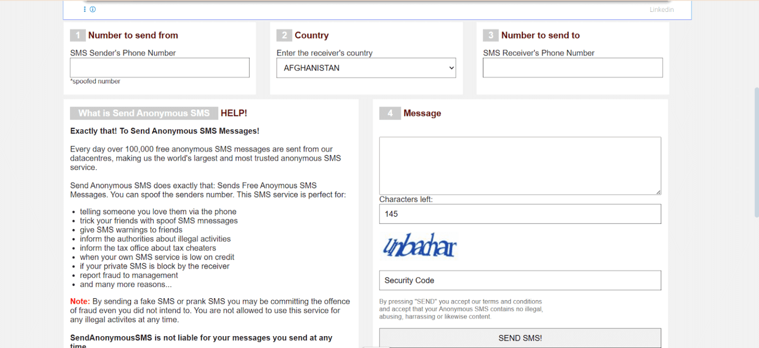 Top 10 Websites to Send Anonymous Text Message Free 2025